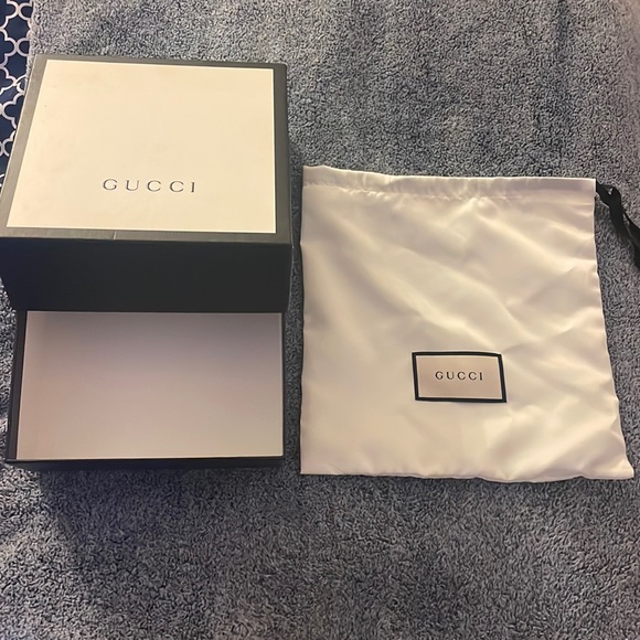 Gucci | Storage & Organization | Gucci Box 7 2 X 7 12 W Satin Bag ...